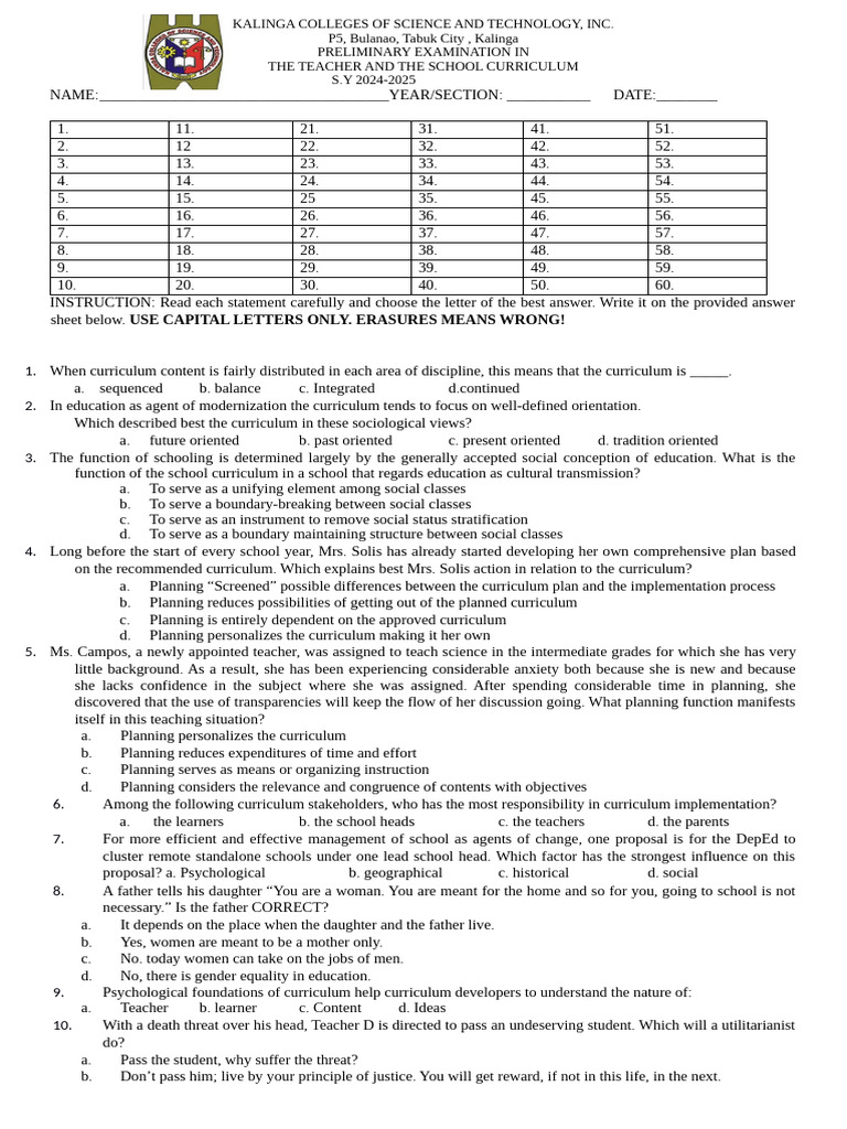 THE TEACHER AND THE SCHOOL CURRICULUM | PDF | Curriculum | Teachers