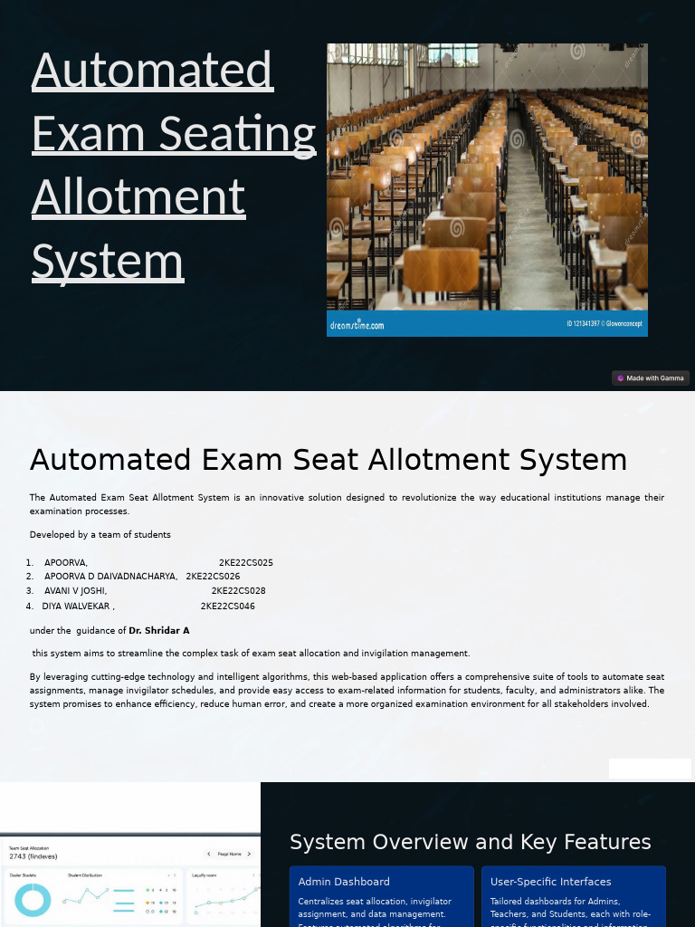 Automated Exam Seat Allotment System 3 | PDF | Databases | Backup