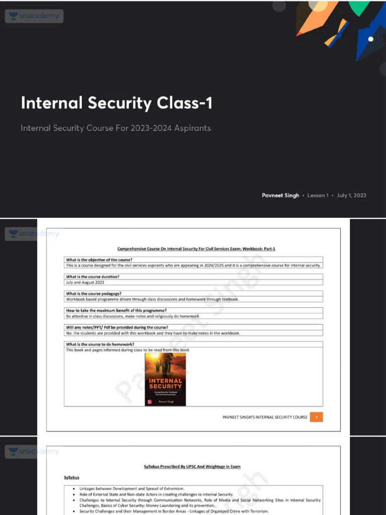 Internal Security Class1 No Anno | PDF