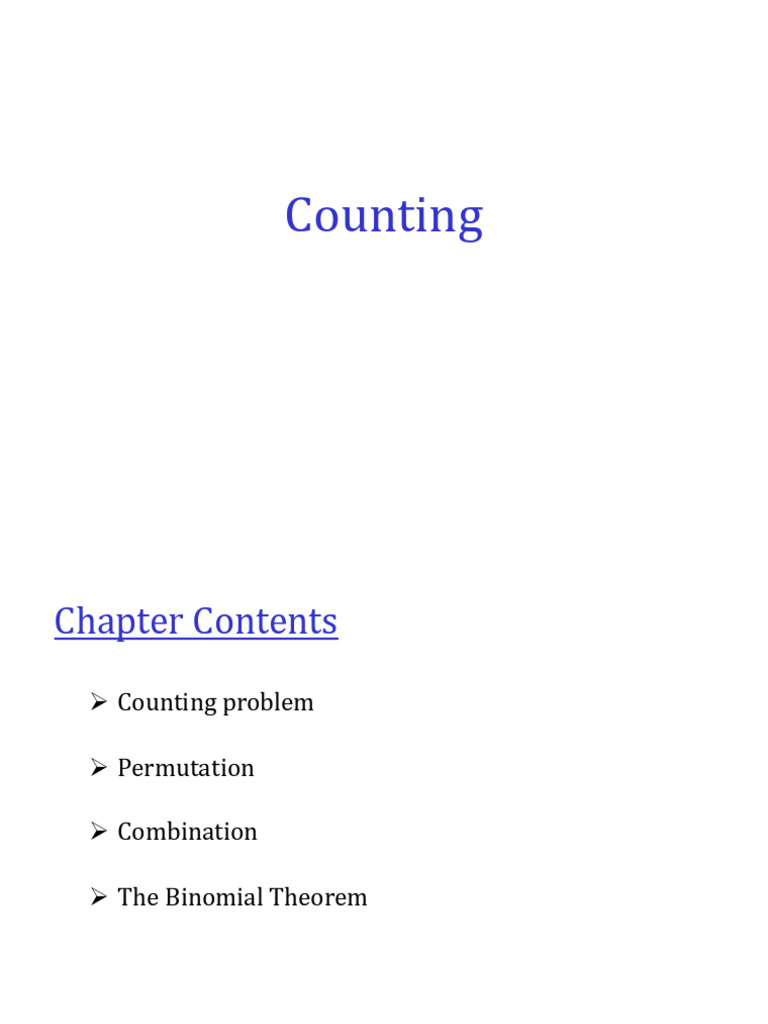 Unit7_Counting | PDF | Mathematical Concepts | Mathematical Objects