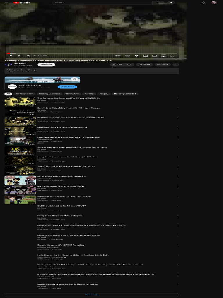 Sammy Lawrence Goes Insane For 12 Hours Remake Batdr GC - YouTube | PDF