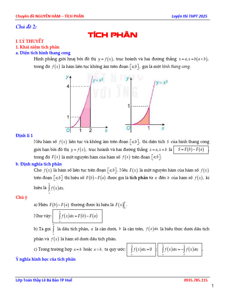 Tích Phân & NG D NG | PDF
