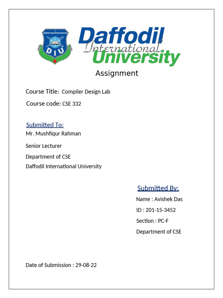 CSE 332 - 201-15-3452 - Lab-Report 03 | PDF | Systems Engineering | Software