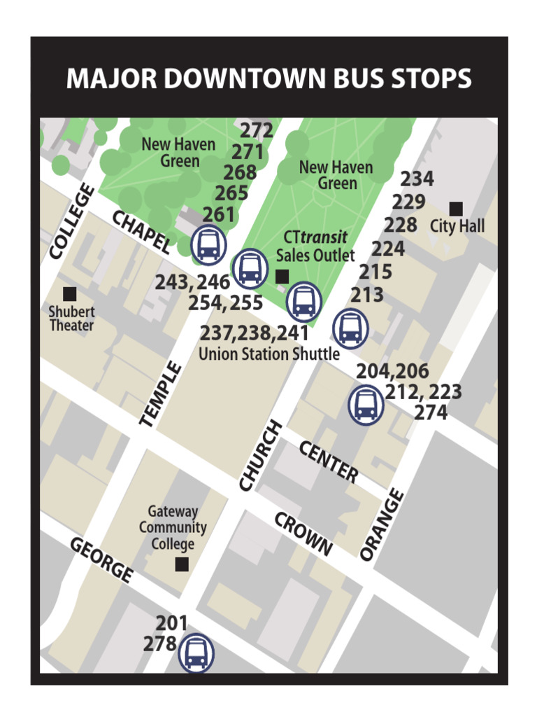 Downtown New Haven Bus Stops 0 | PDF