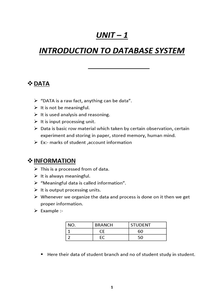 RDBMS_UNIT1 | PDF | Databases | Conceptual Model