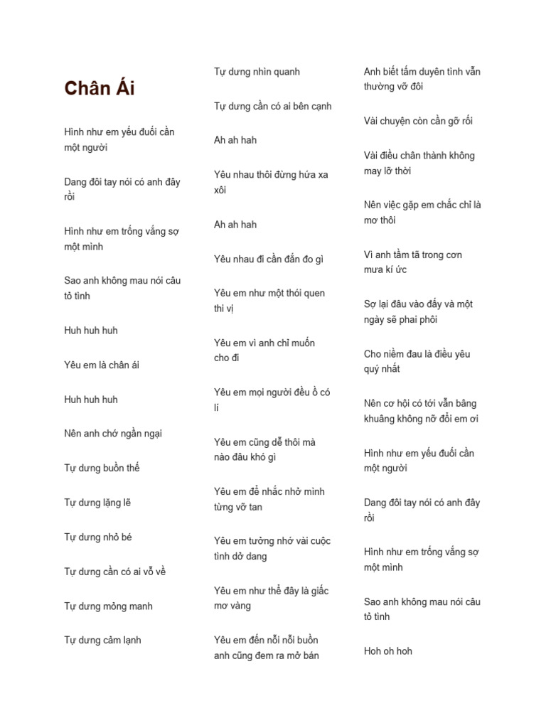 Chân Ái3 | PDF