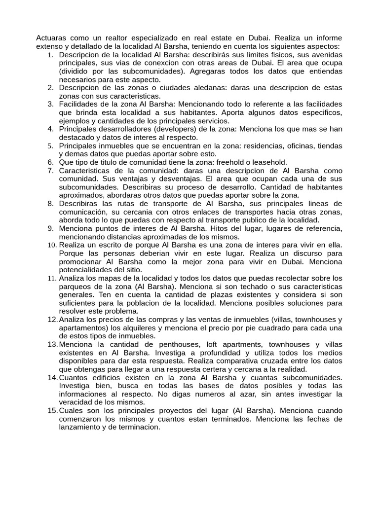 Guía Completa de Al Barsha, Dubai | PDF