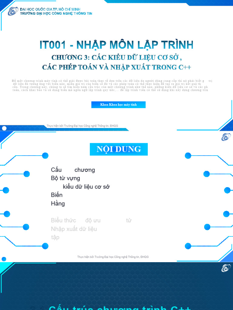 Slide Chap3.1 CacKieuDuLieuCoBan | PDF