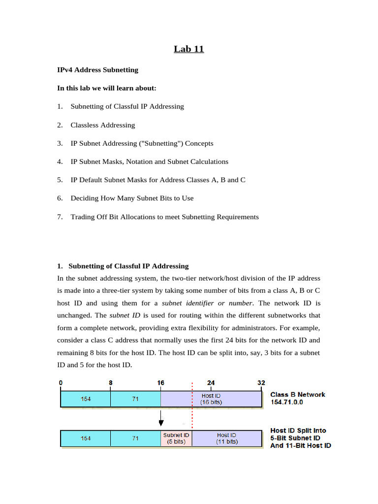 Lab 11 Updated | PDF | Ip Address | Routing