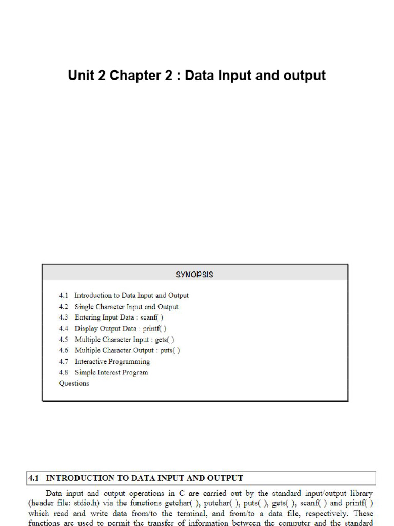 UNIT 2 | PDF