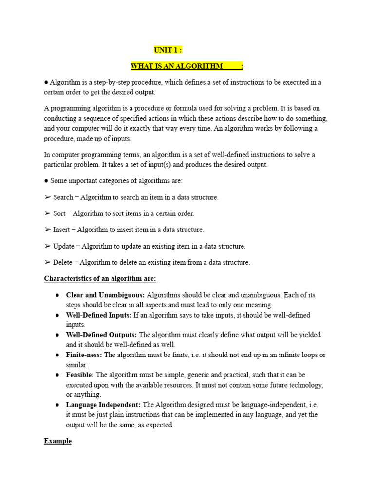 UNIT 1 -1 | PDF | Variable (Computer Science) | C (Programming Language) UNIT 1 -1 | PDF | Variable (Computer Science) | C (Programming Language)