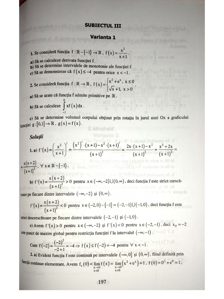 Bac M2 Partea III Bucur I | PDF