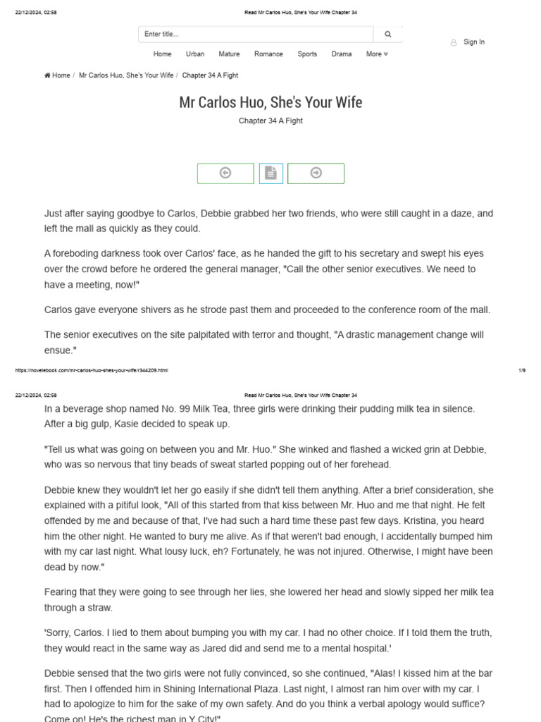 Read MR Carlos Huo, She's Your Wife Chapter 34 | PDF