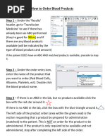 Blood Product Ordering Guide for Providers | PDF | Blood Transfusion ...