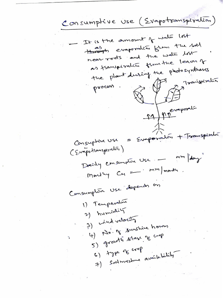 Consumptive Use@Hm | PDF