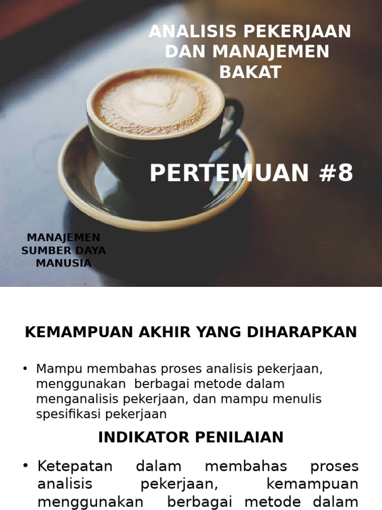 Kuliah7_JobAnalysis_JobPlan_JobDesc_JobSpec | PDF | Information ...
