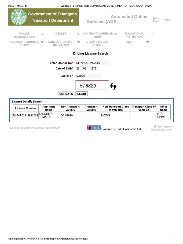 Driving License. | PDF