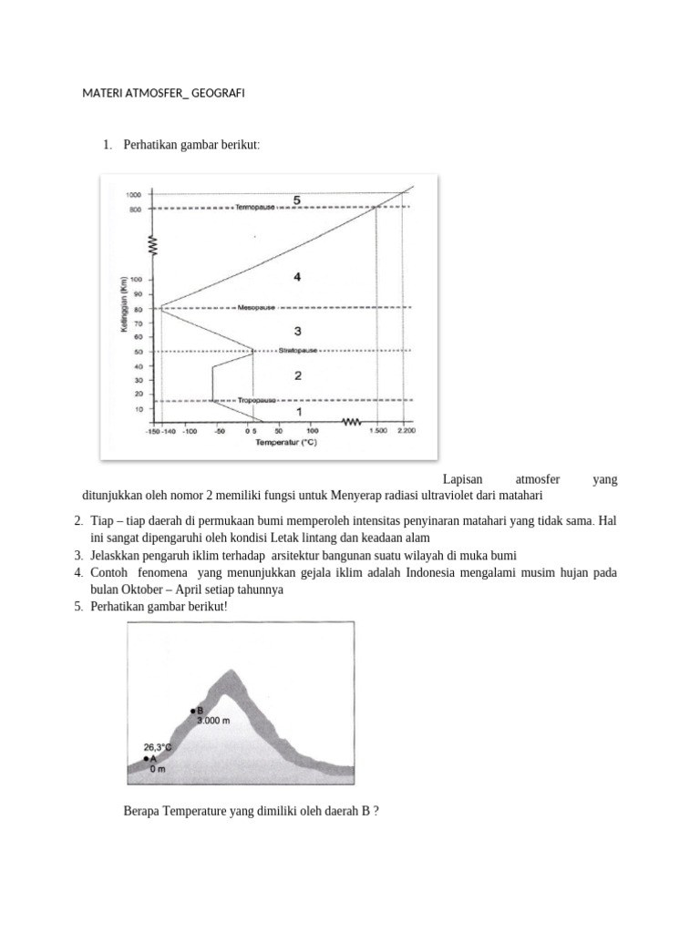 Pengaruh Iklim dan Atmosfer pada Geografi | PDF