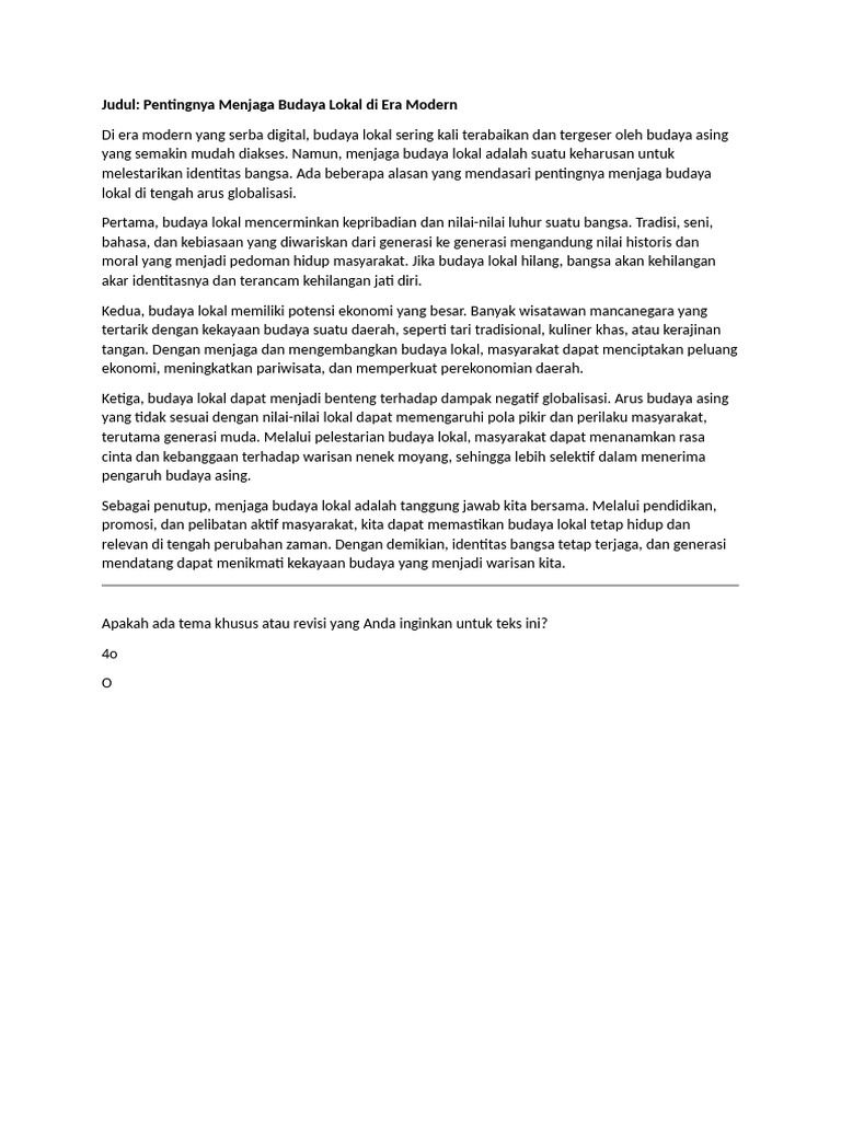 Contoh Teks Argumentasi | PDF