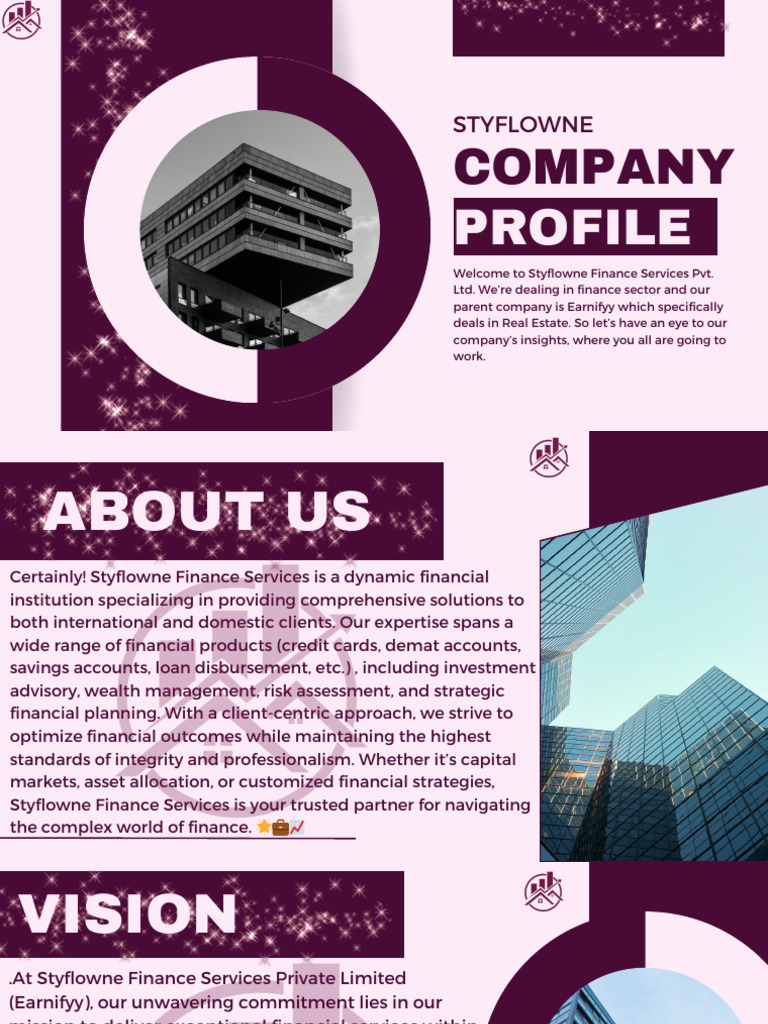 Styflowne Finance Services Pvt. Ltd. Company Profile Presentation | PDF ...