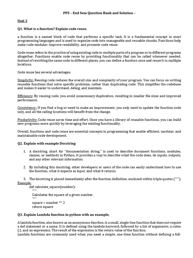 PPS Programs With Solution | PDF | Inheritance (Object Oriented Programming) | Class (Computer ...