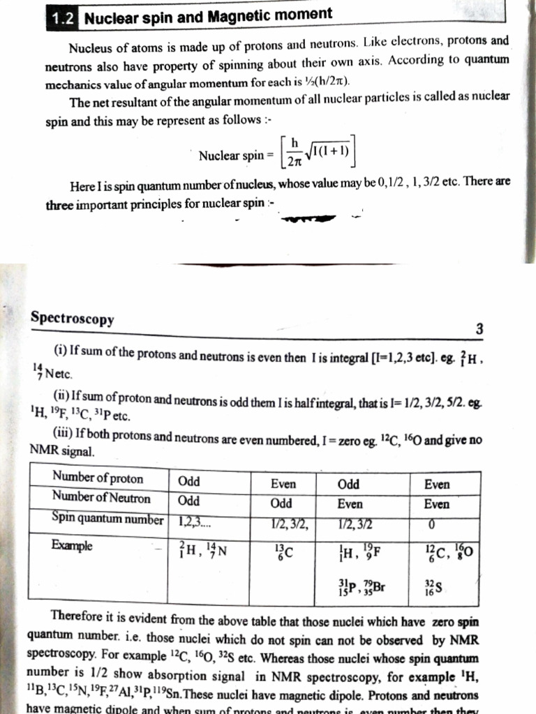 Unit 1 NMR Spectros | PDF