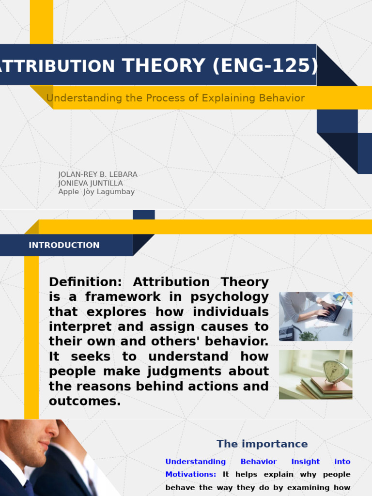 ATTRIBUTION THEORY-WPS Office | PDF | Psychological Theories ...
