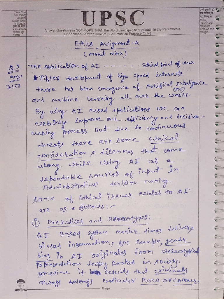 Mohit Mina - Ethics Assignment - 2 | PDF