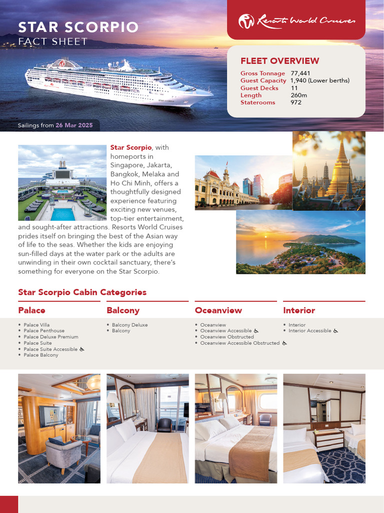 Star Scorpio Infosheet - ENG V1 | PDF | Shipping | Ships