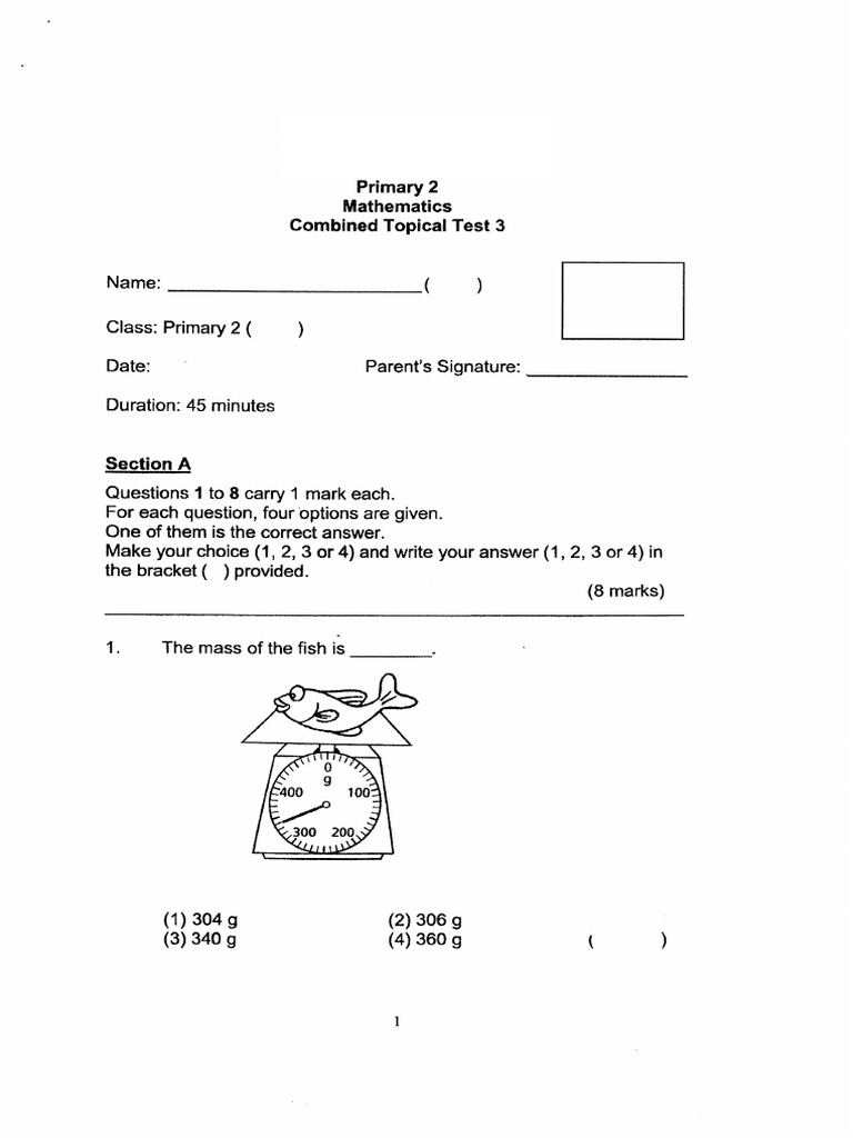 2019-P2-Math-Topical Test 3 Nanyang | PDF