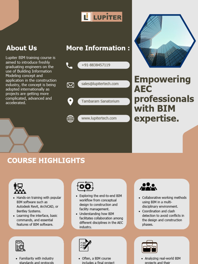 Lupiter BIM Academy - BIM Course Brochure - 2025 | PDF | Building Information Modeling ...
