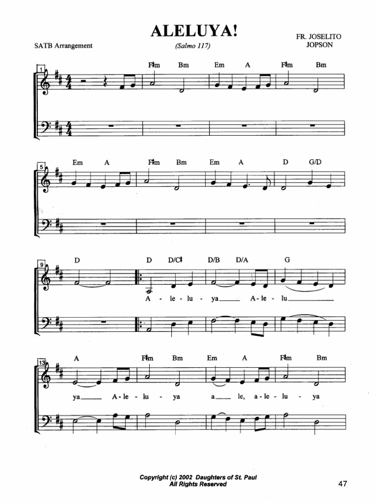 Aleluya - Salmo Serye 2 | PDF