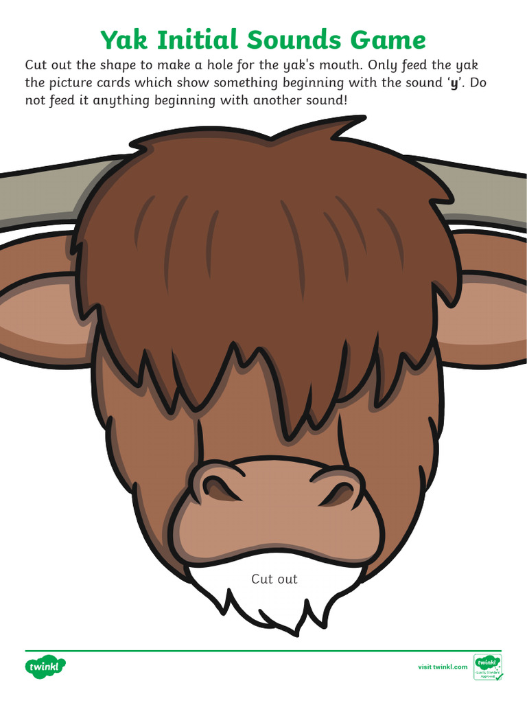 Yak Initial Sounds Game | PDF