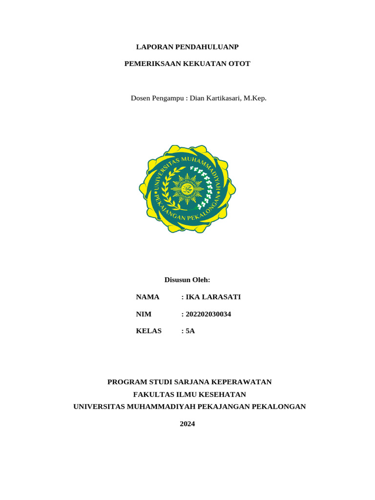 LP Pmx Kekuatan Ootot_Ika Larasati_202202030034 | PDF