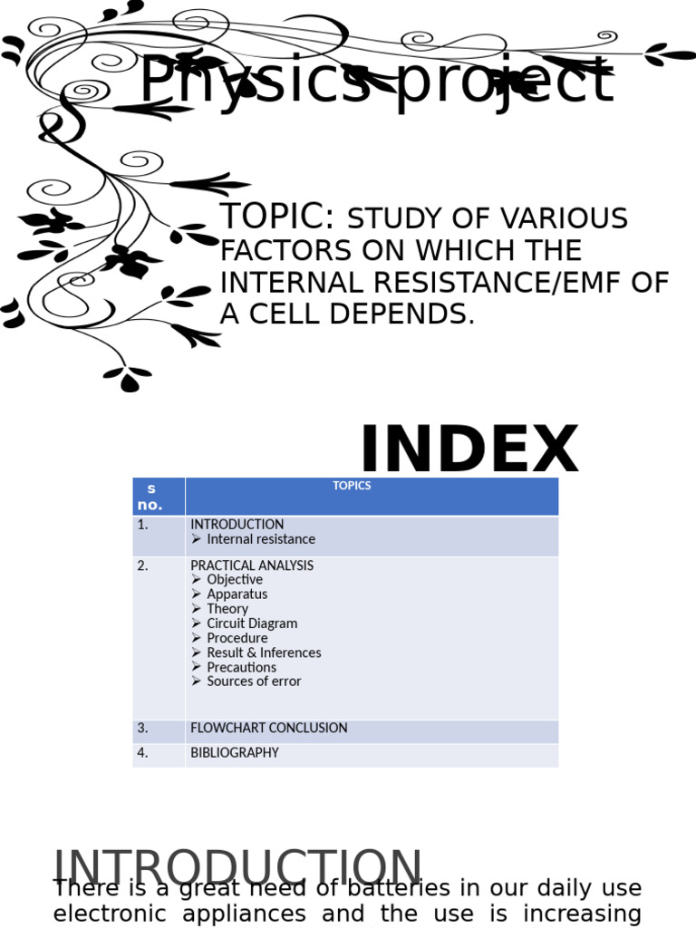 Physics Project | PDF | Electrical Resistance And Conductance ...