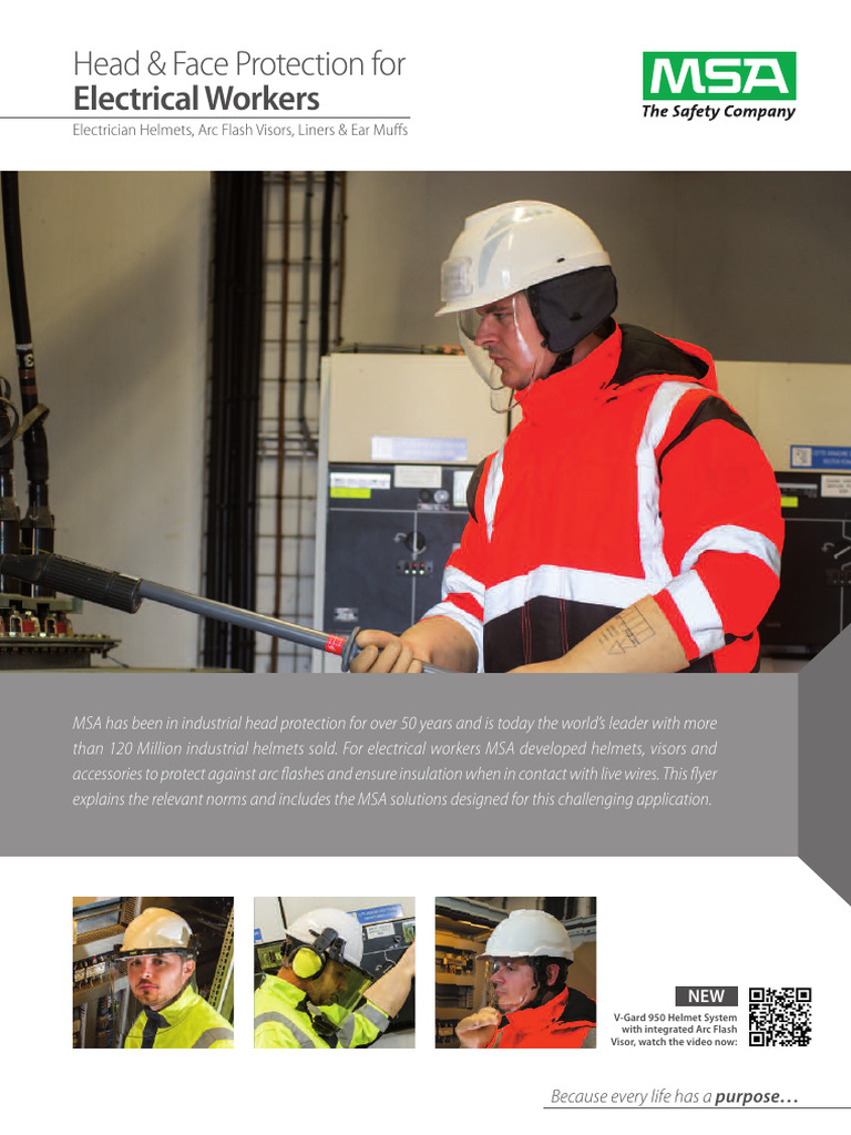 06 - MSA Head Face Protection For Electrical Workers | PDF | Insulator ...