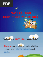Natural vs. Man-made Materials Worksheet | PDF | Science & Mathematics