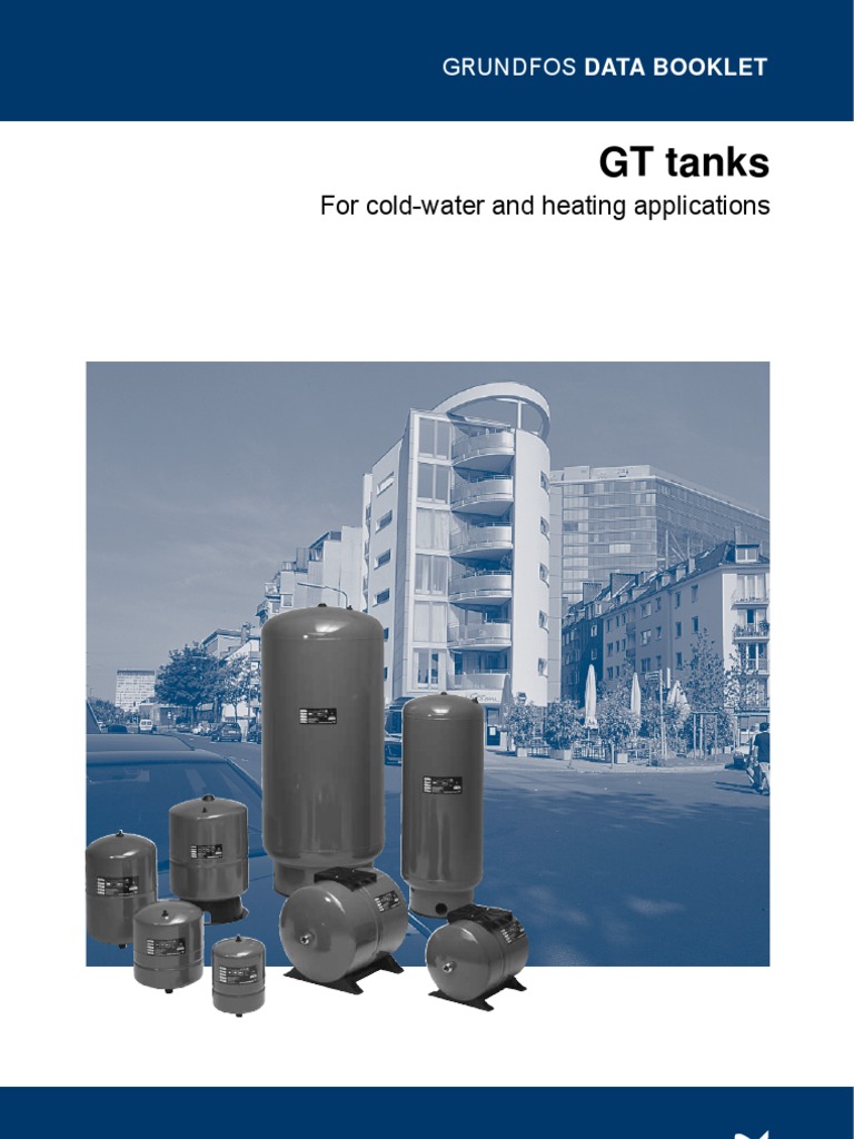 Grundfos GT Tanks Overview | PDF | Litre | Pump