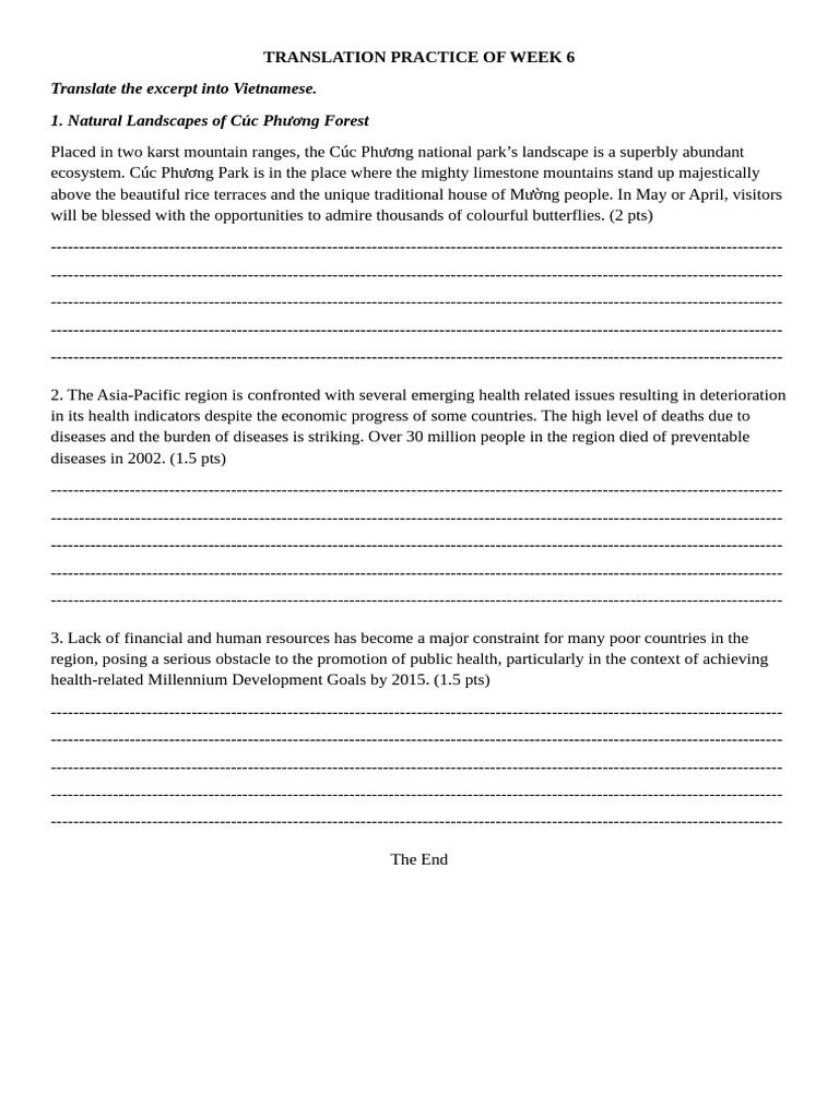 translation practice (1) | PDF | Physical Geography | Landscape