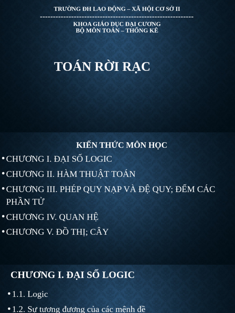 Chương 1 bài 1 TRR | PDF