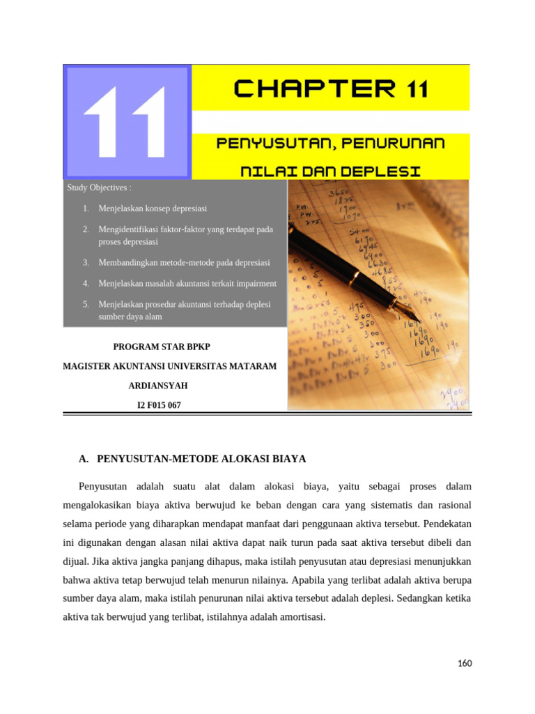 Penyusutan Penurunan Nilai Dan Deplesi | PDF