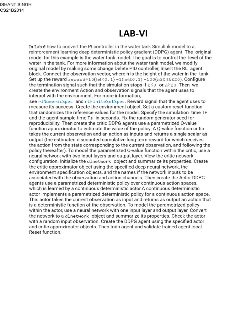 lab6 (1) | PDF | Cognition | Statistical Theory