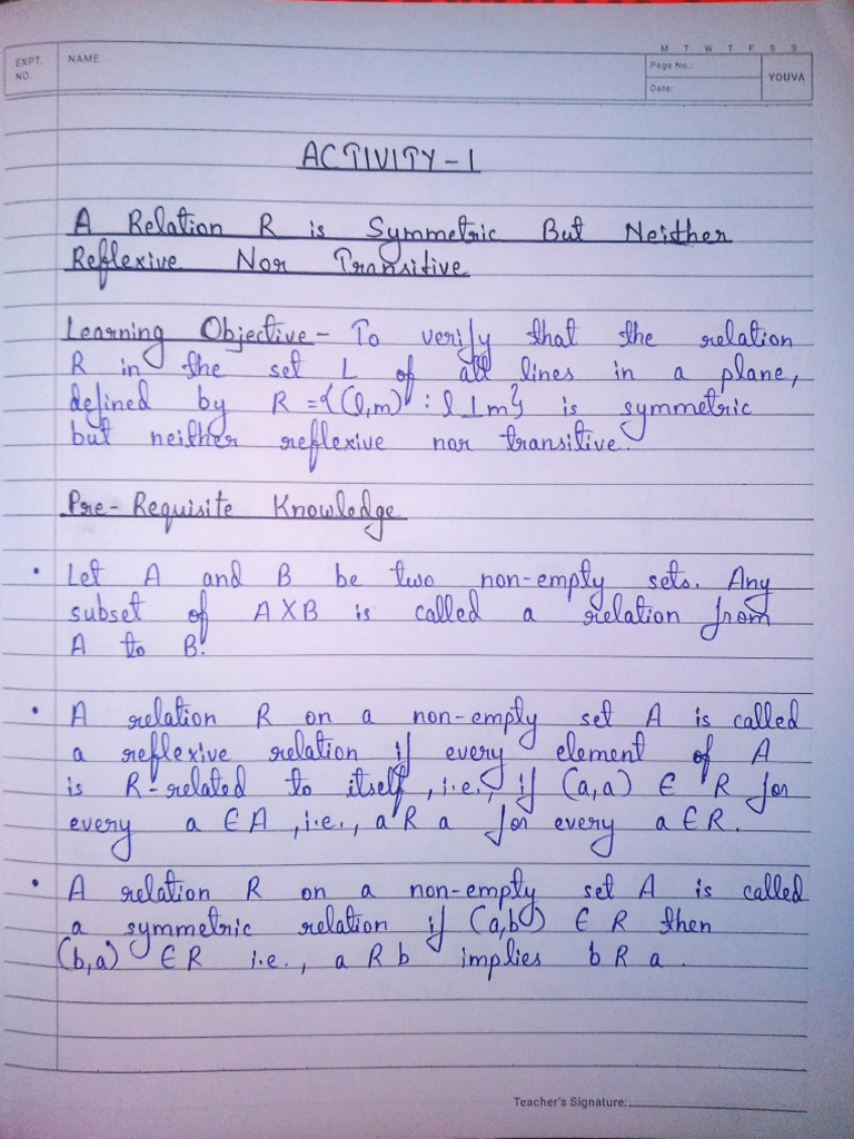 XII Maths Practical Activity 1 | PDF