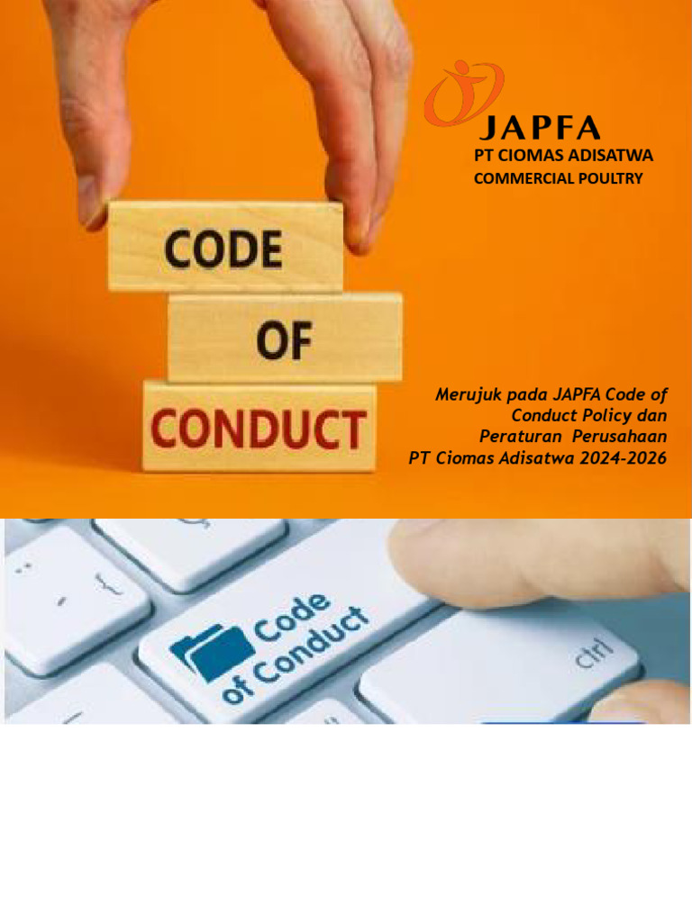 Materi Sosialisasi Dan Implementasi Code of Conduct_FINAL_CCP 2024 | PDF