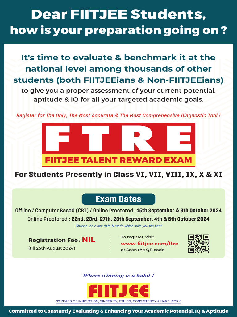 FTRE 2024 - Poster For Internal Students 1 | PDF