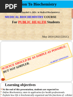MBBS 1st Year Biochemistry Short Notes | PDF