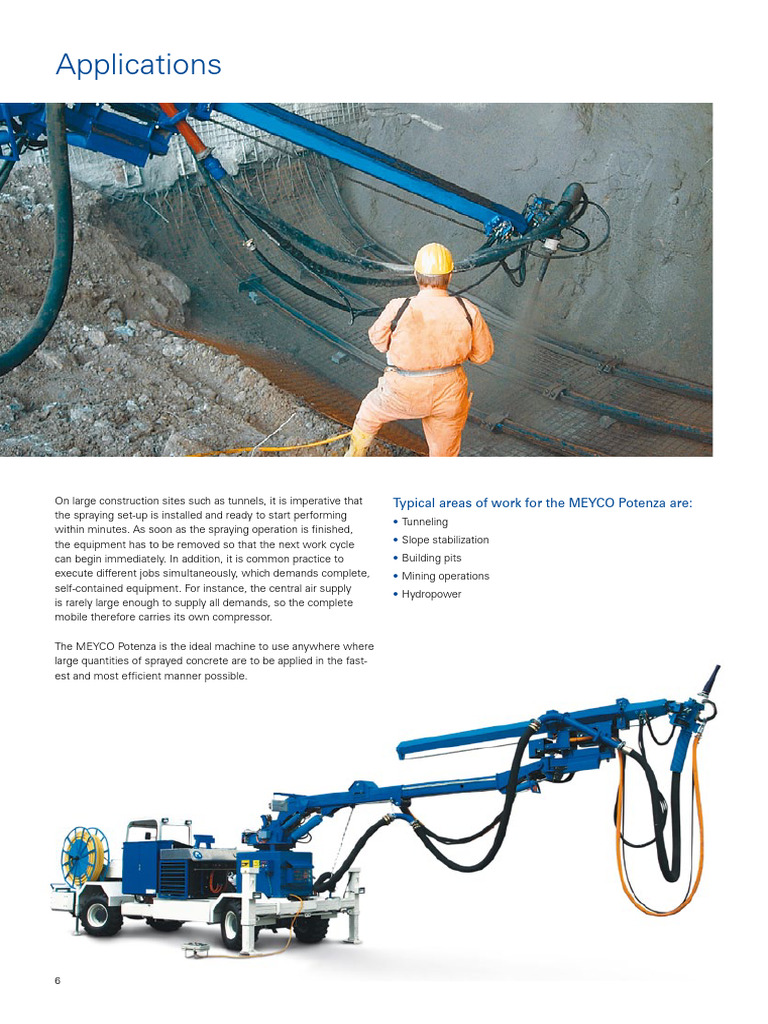 MEYCO-Potenza With Robojet | PDF | Pump | Concrete