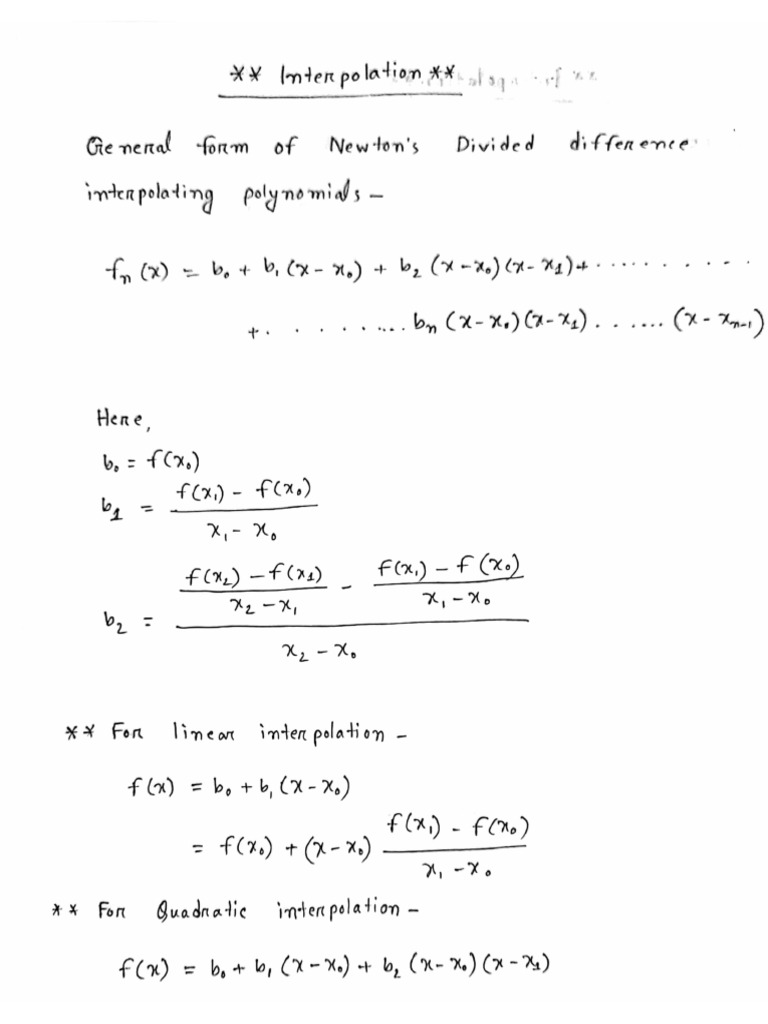 Interpolation | PDF