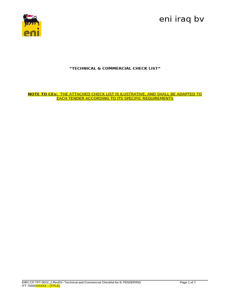 6.Tech.&Com. Checklist | PDF | Joint Venture