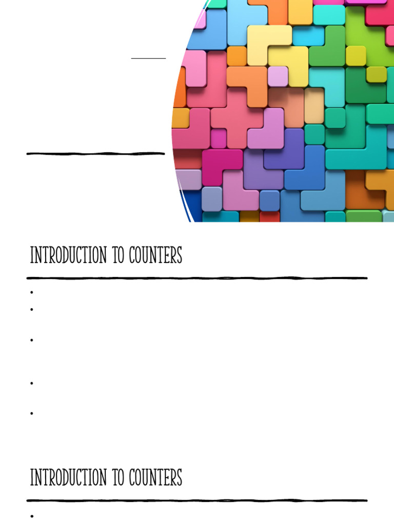 Digital Logic Design (ES216) Lec 27-28 Counters | PDF | Electrical ...